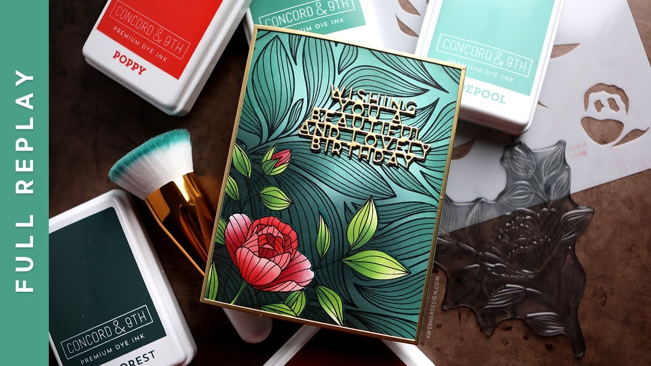 LIVE REPLAY - Masking to Create Dramatic Stenciled Scene - YouTube