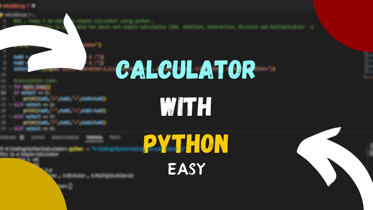 Calculator In Python Very Easy.. - YouTube
