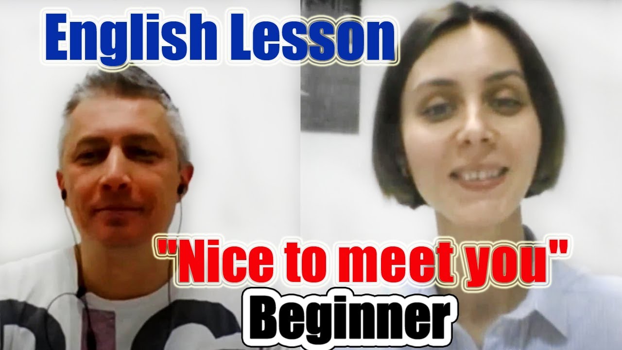 English Lesson "Nice to meet you" Beginner Lesson1 - YouTube