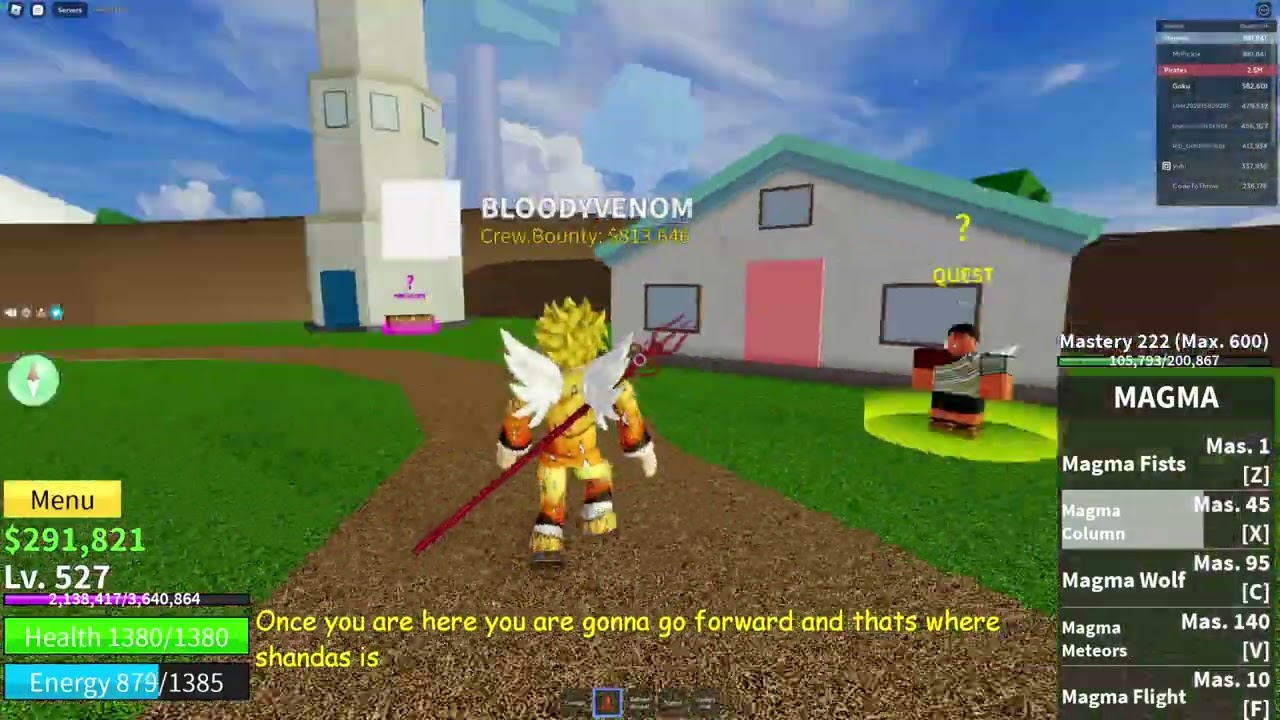 How to find shandas in blox fruit - YouTube