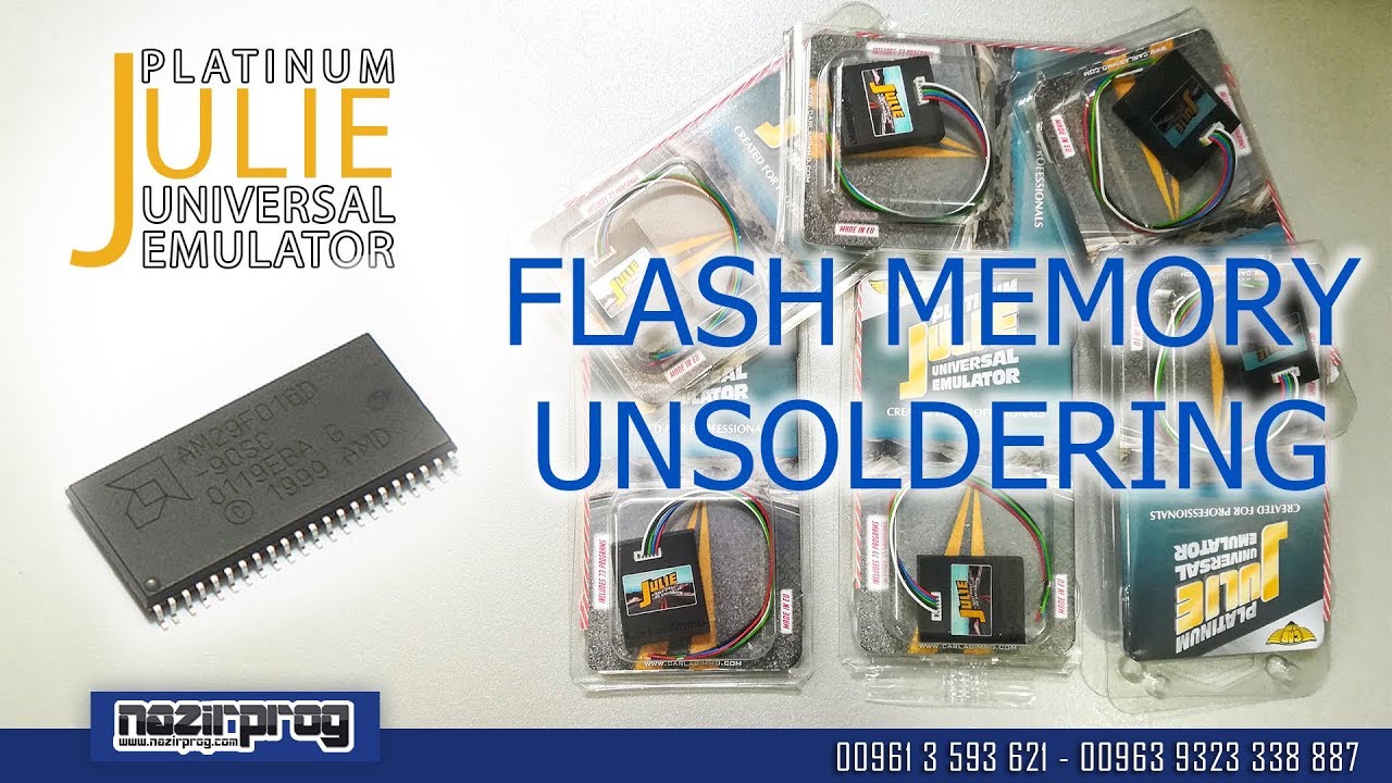 FLASH memory unsoldering - how to do it correctly | NazirProg - YouTube