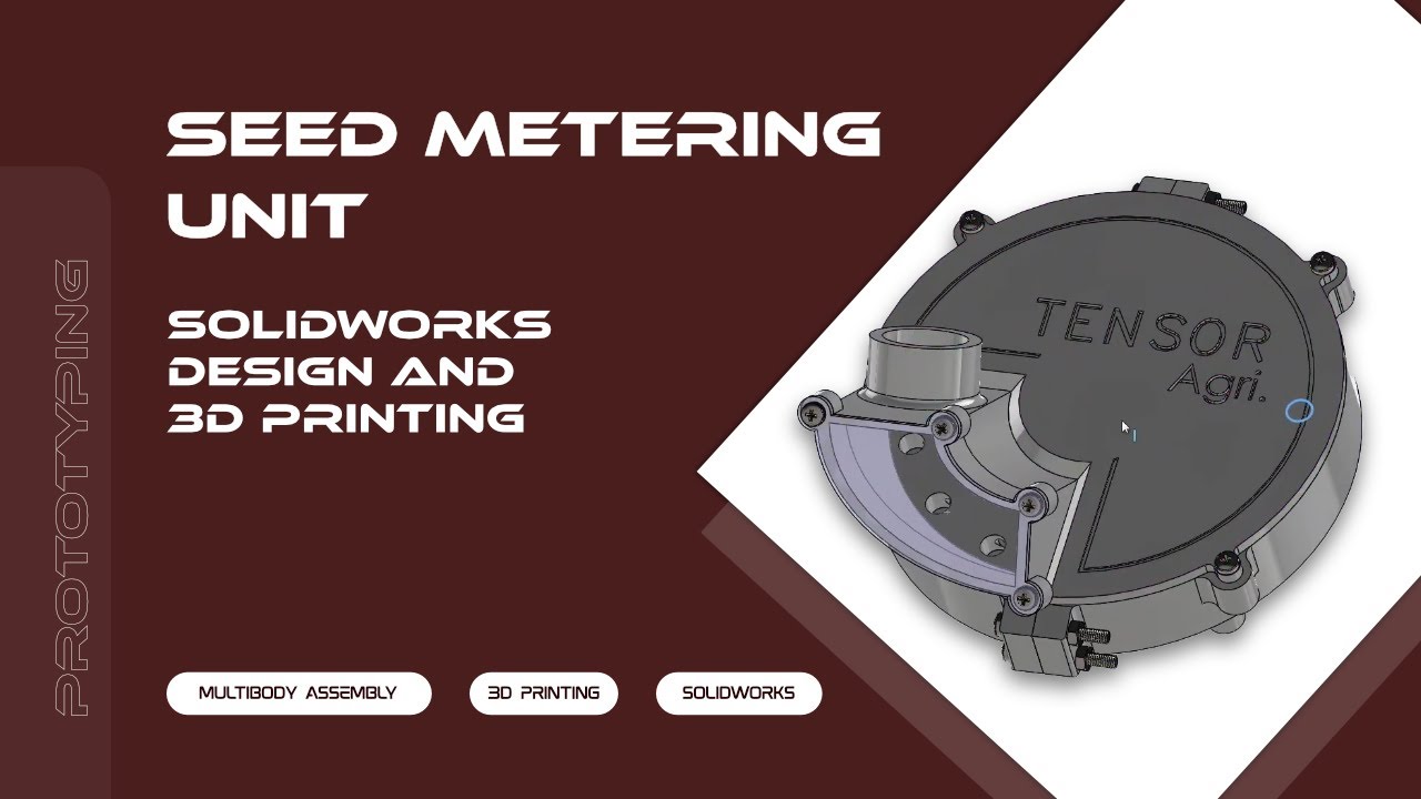 Prototype development of the seed metering unit. #solidworks ...