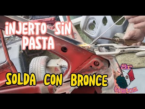 Como soldar bronce en lamina sin usar pasta | Sr. Custom - YouTube