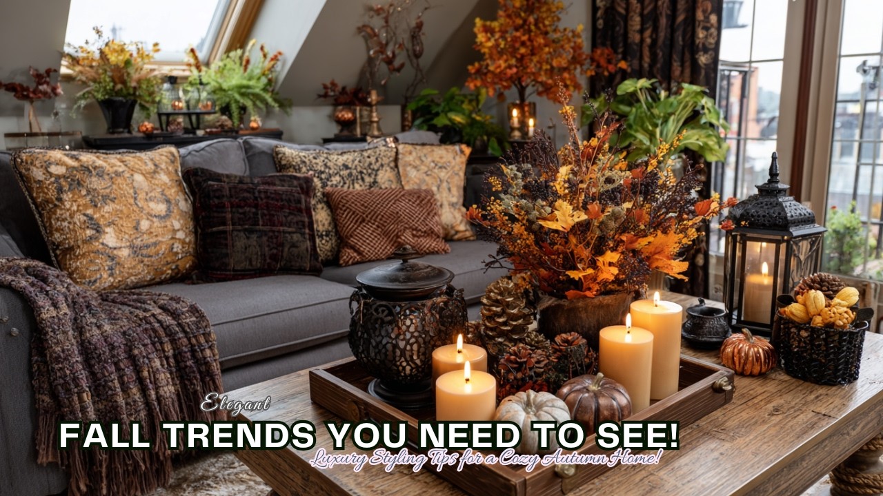 🍂 Elegant Fall Decor Trends You NEED to See! | Luxury Styling Tips for ...