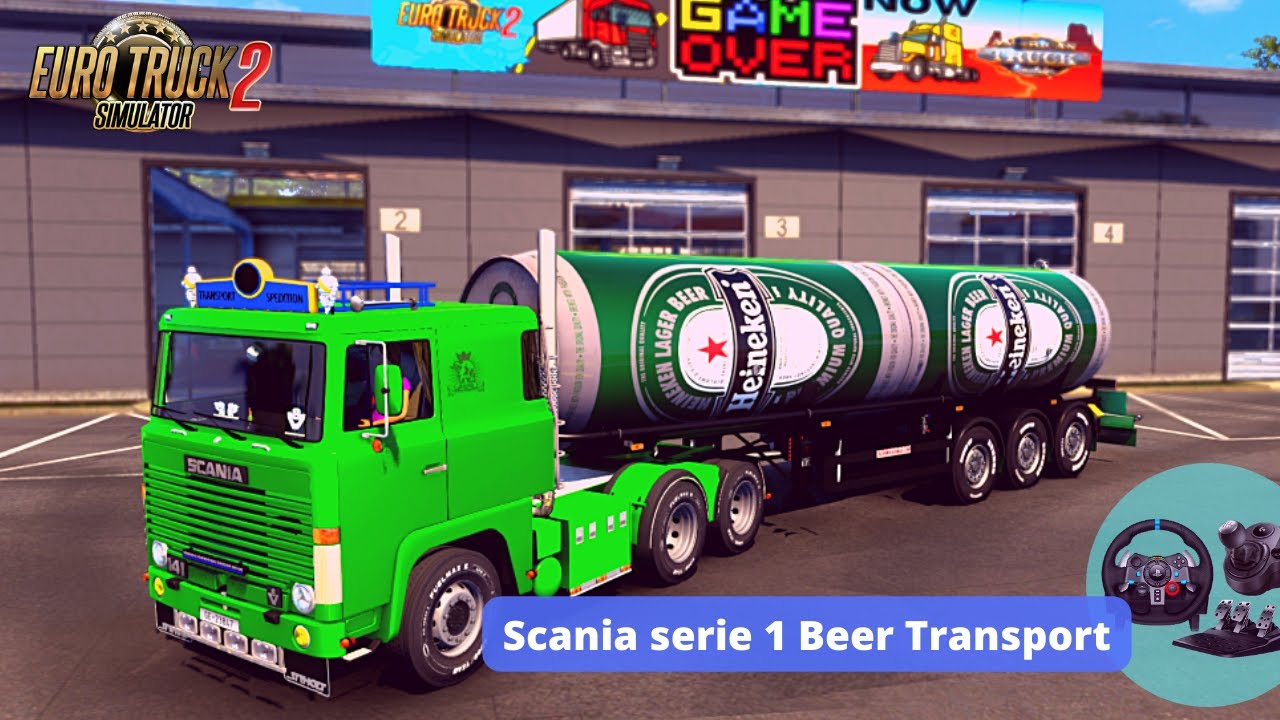 Scania serie 1🍺 Beer Heineken Transport Euro Truck Simulator 2 1.44 ...