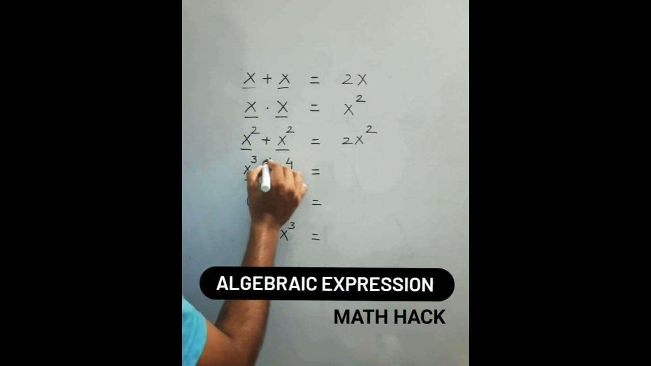 Algebraic Expressions of Arithmetic Operations - YouTube