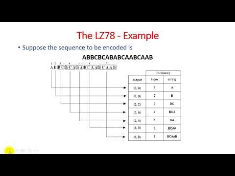 Unit - 3 - Lecture 04 LZ78 Compression and LZ77 V/S LZ78 - YouTube