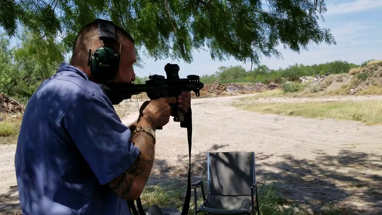 Fostech echo sport trigger on a AR9 Spicks Tactical - YouTube