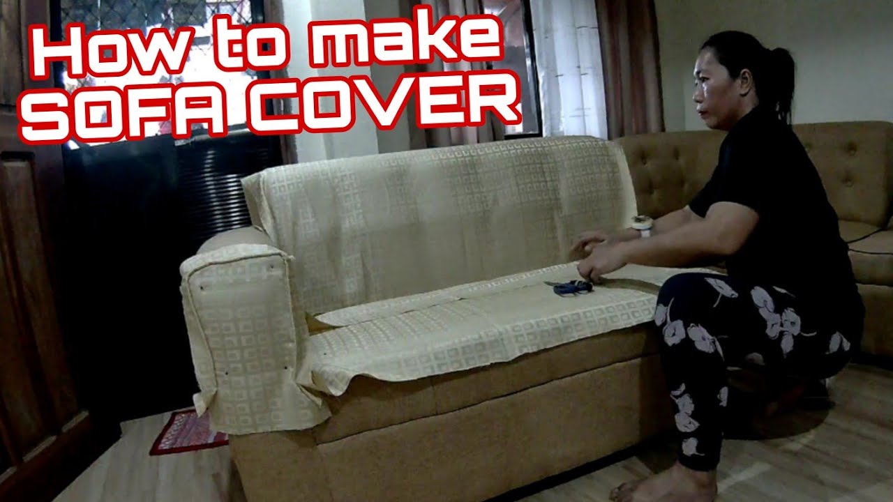 How to make Sofa Cover|Jasfelvlog - YouTube
