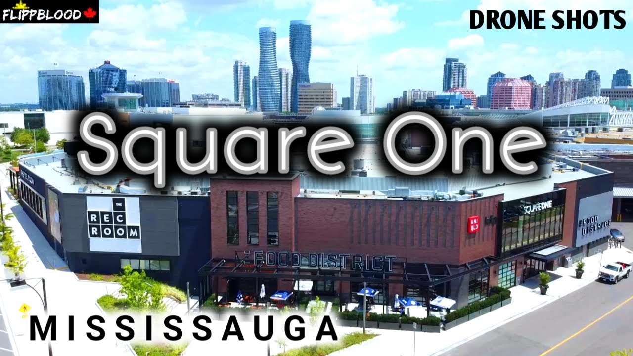 LARGEST Shopping Mall in Ontario // SQUARE ONE Mississauga // 4K Aerial ...