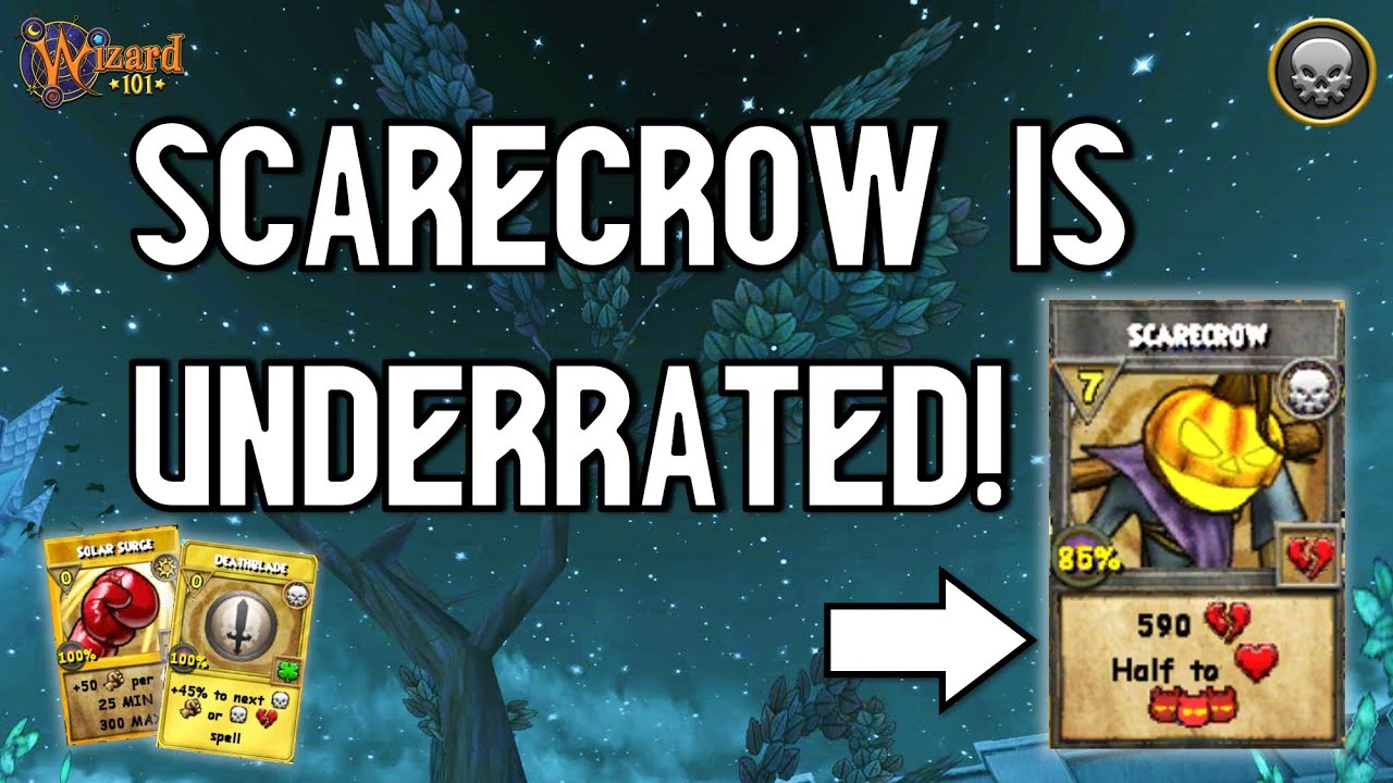 Wizard101: MAX DEATH PvP (140): Scarecrow Is UNDERRATED! - YouTube