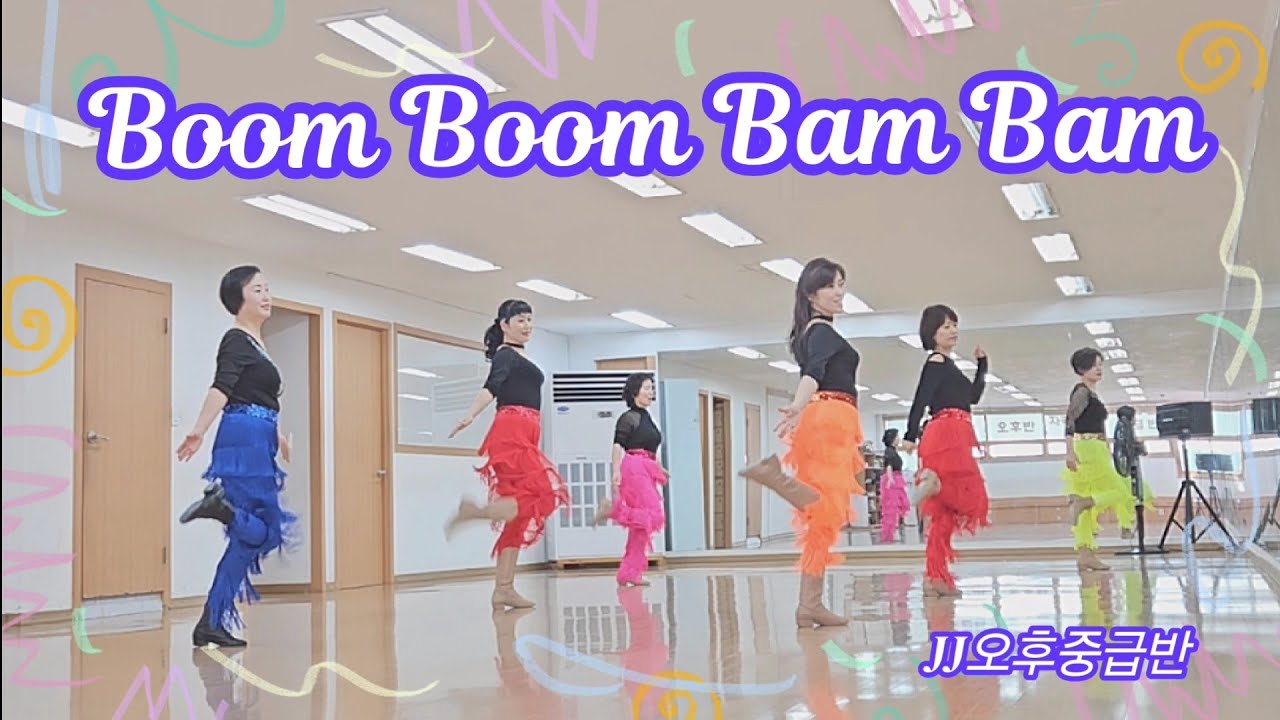 Boom Boom Bam Bam - Linedance (Phrased Intermediate) // JJ 오후중급반 - YouTube