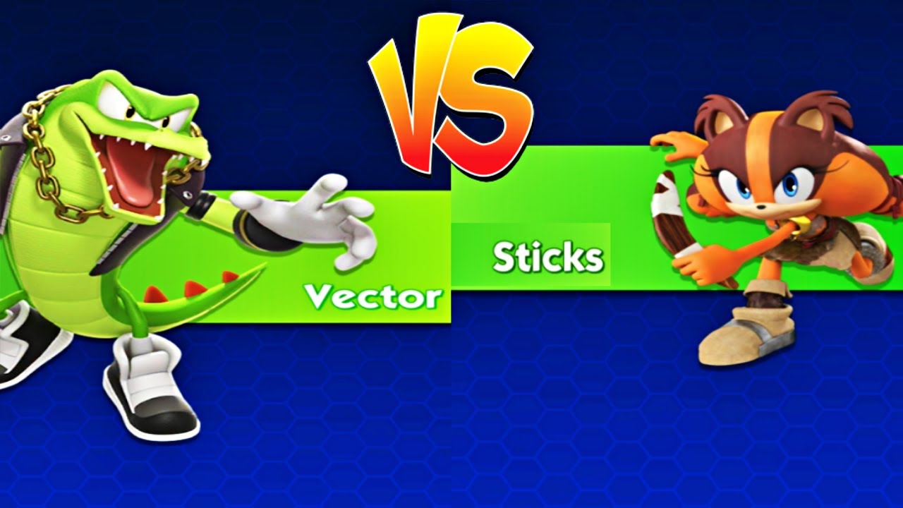 Sonic Dash 2: Sonic Boom- Vector New Character Update Vs. Sticks ...