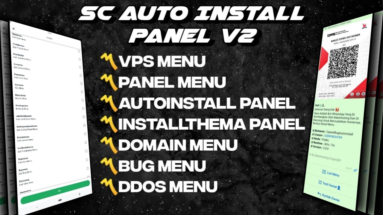 REVIEW SC AUTO INSTALL PANEL📛 || BUG MENU || DDOS MENU || DOXING MENU ...