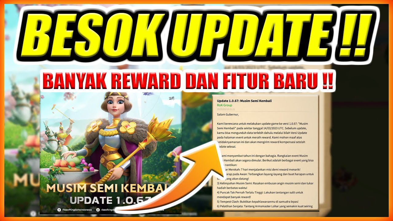 BESOK UPDATE ROK !! WAJIB TAU BANYAK REWARD PALBOT DAN FITUR BARU ...