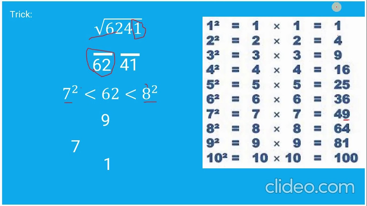 How to find the root of any four digit number easily - YouTube