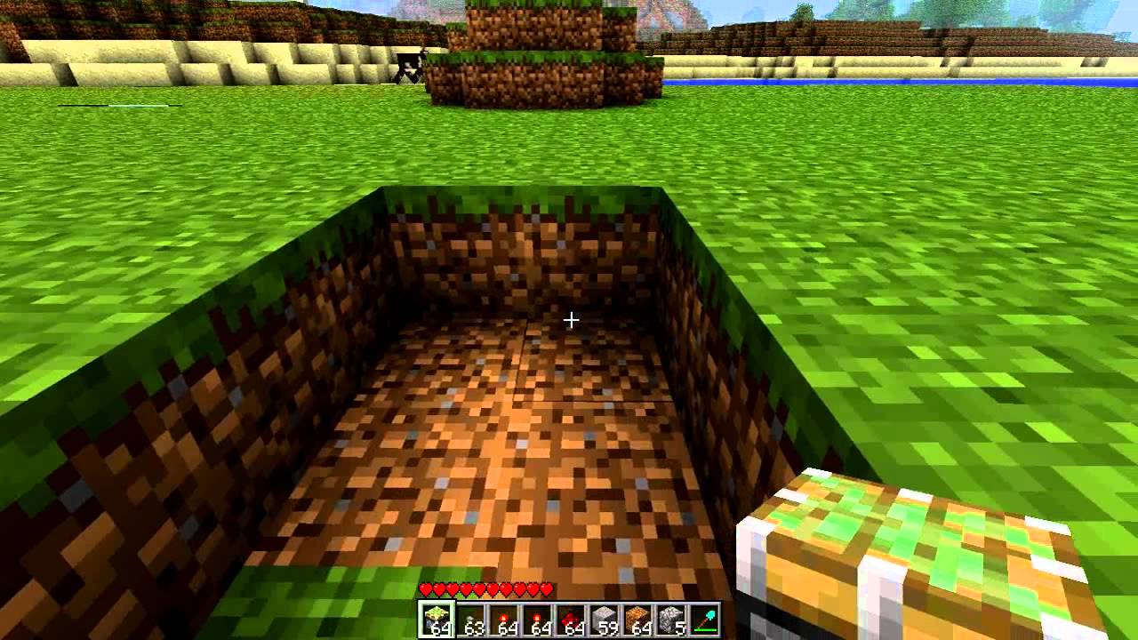 Minecraft: Floor Door with Sticky Pistons - YouTube