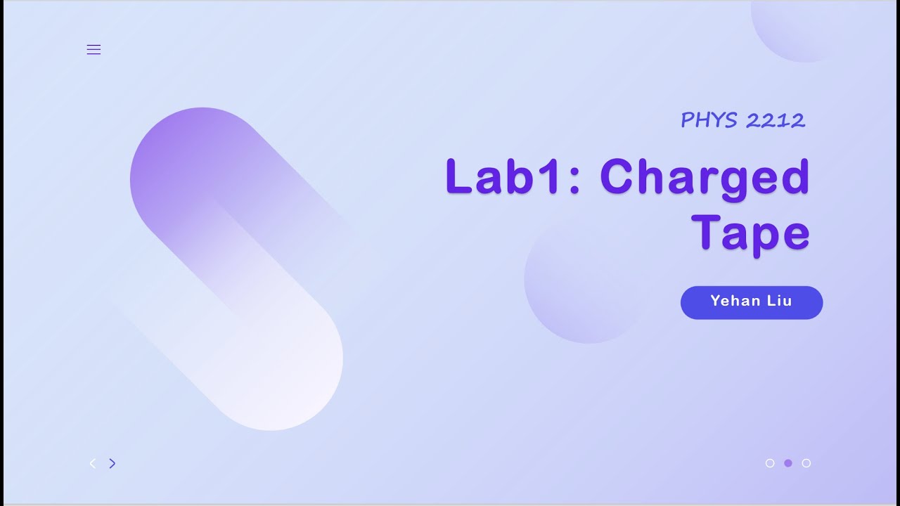 PHYS 2212 Lab1 Report: Charged Tapes - YouTube