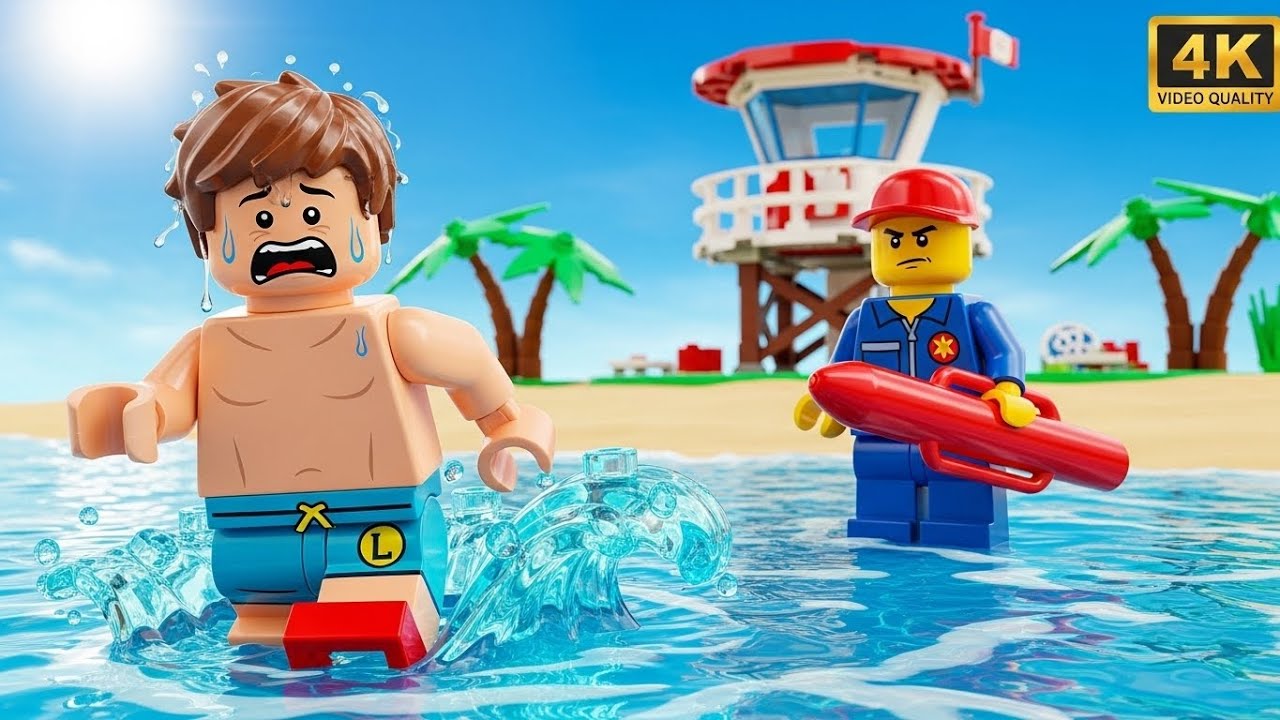 LEGO City Lifeguard School: The Trainee Who Fears Water 🌊🚫 - YouTube