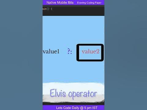 Elvis Operator in Kotlin #shorts - YouTube