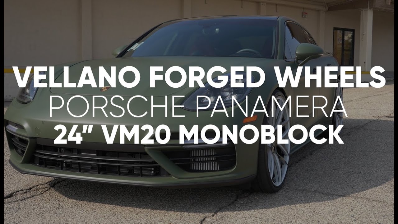 Army Green 2020 Porsche Panamera Turbo | 24" VM20 Monoblock - YouTube