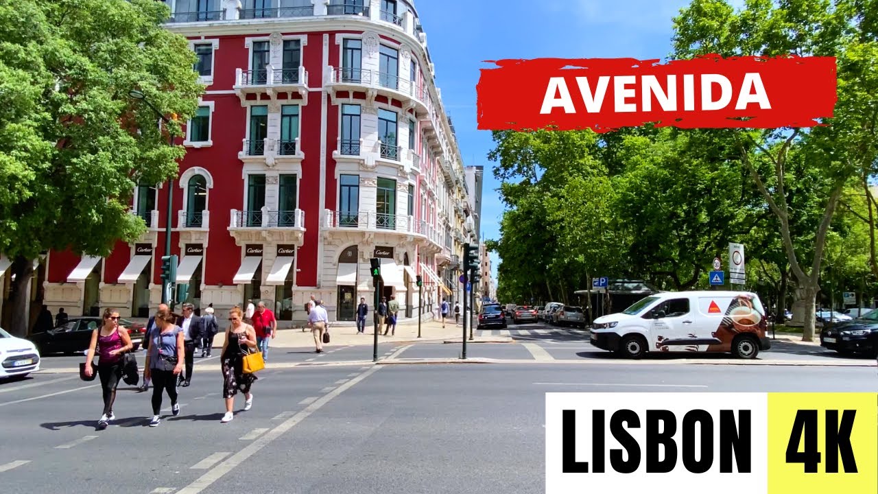 LISBON, PORTUGAL 🇵🇹 [4K] Avenida da Liberdade — Walking Tour - YouTube