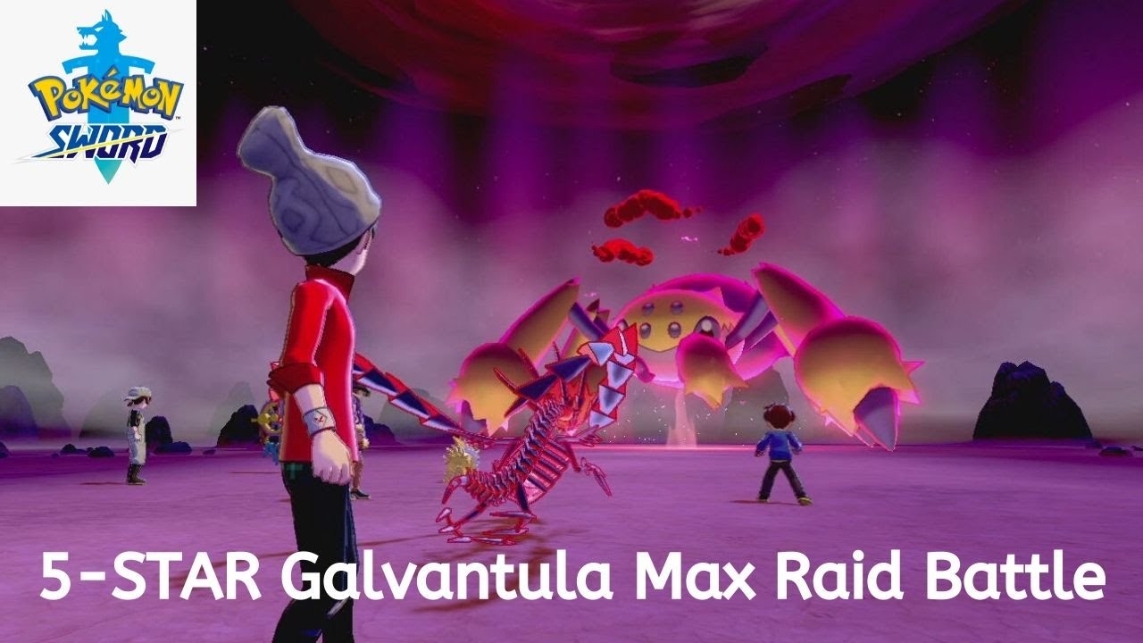 Pokemon Sword 5-Stars Max Raid Battle - Galvantula - YouTube