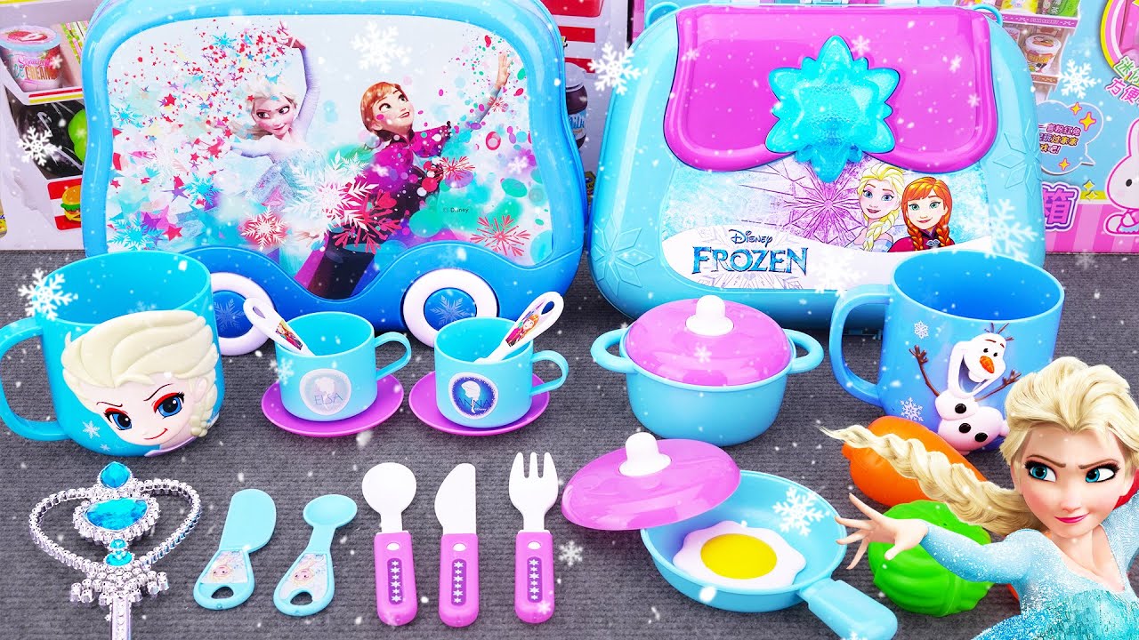 60 Minutes Satisfying with Unboxing Frozen Elsa Kitchen Playset, Disney ...