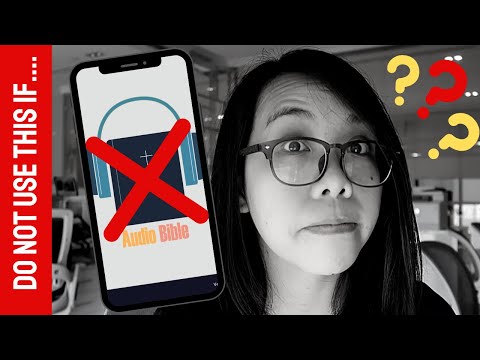 3 Questions to ASK before using an AUDIO Bible App - When NOT to use an AUDIO Bible