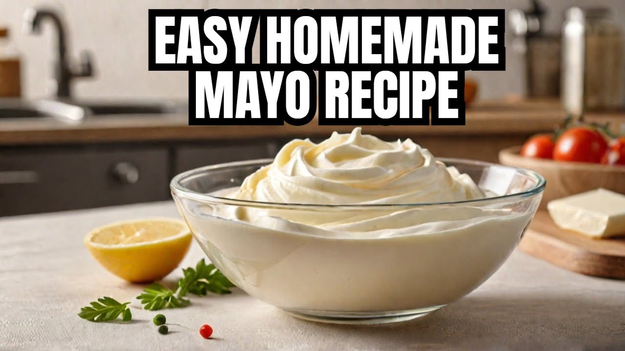 Easy Healthy Homemade Mayonnaise Recipe - YouTube
