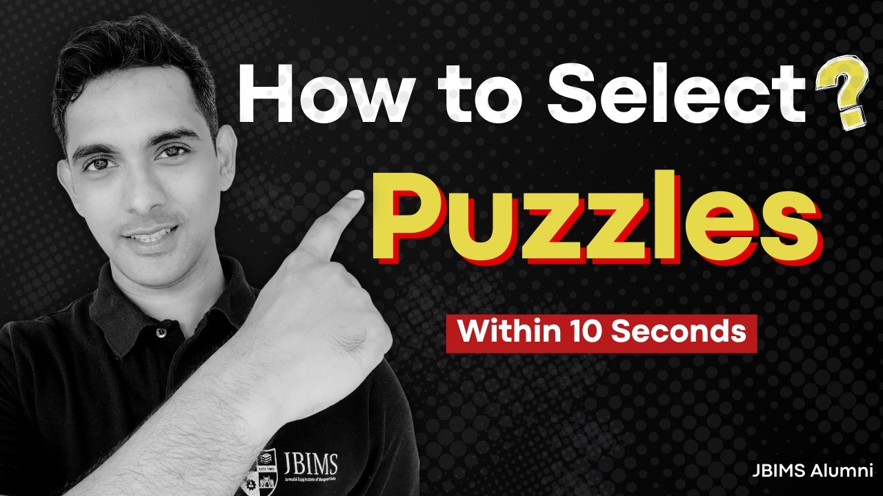 How to select puzzles in 10 Seconds - YouTube