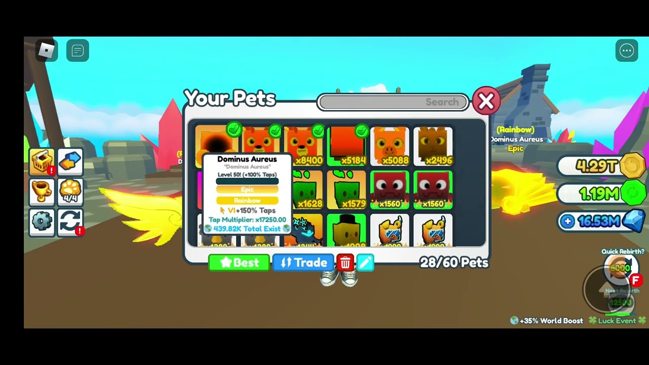 Konkurs na mega peta w tapping simulator. - YouTube