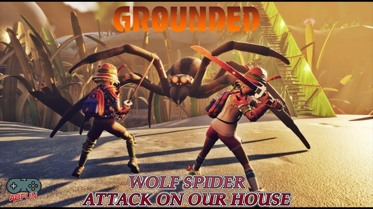 WOLF SPIDER ATTACK ON OUR BASE😱- Grounded Episode 4 - YouTube