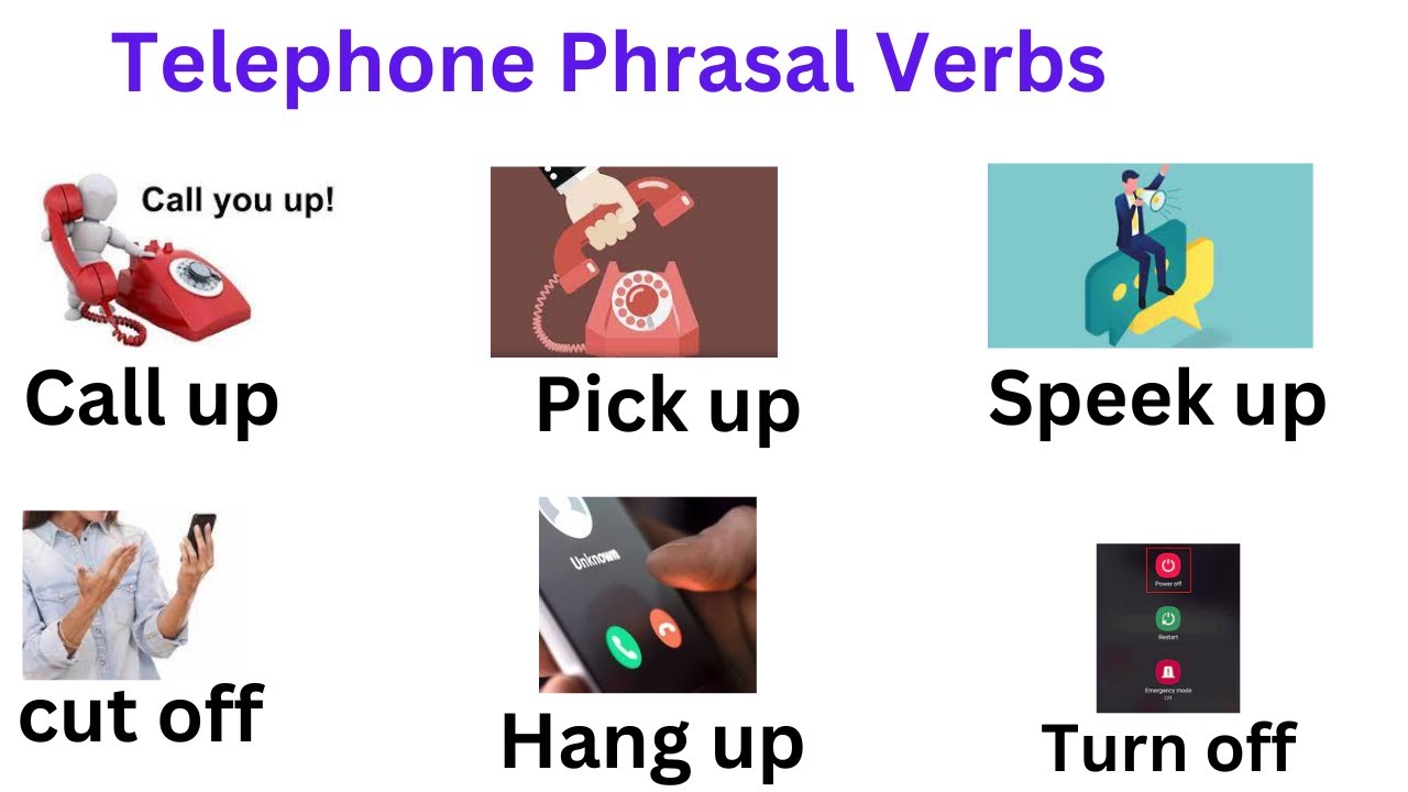 10 Telephone Phrasal Verbs _ İmprove English Speaking _ Phrasal Verbs ...