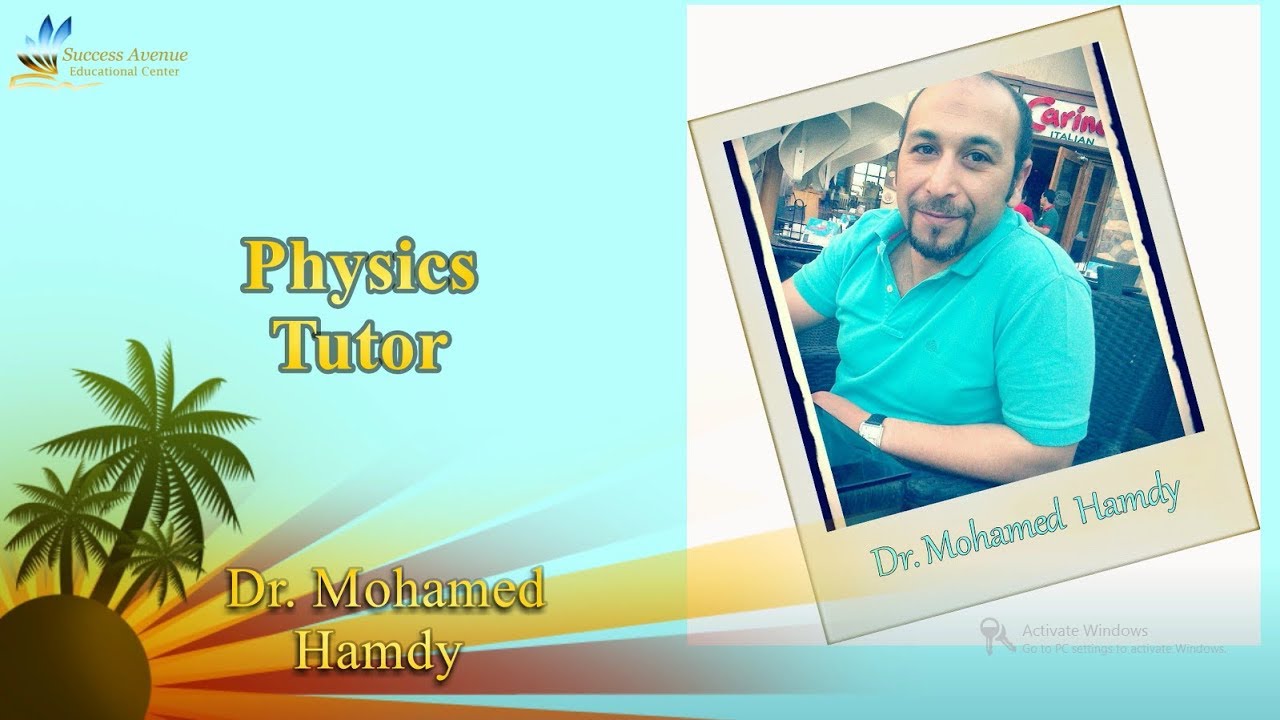 Dr. Mohamed Hamdy - Physics - Success Avenue - YouTube