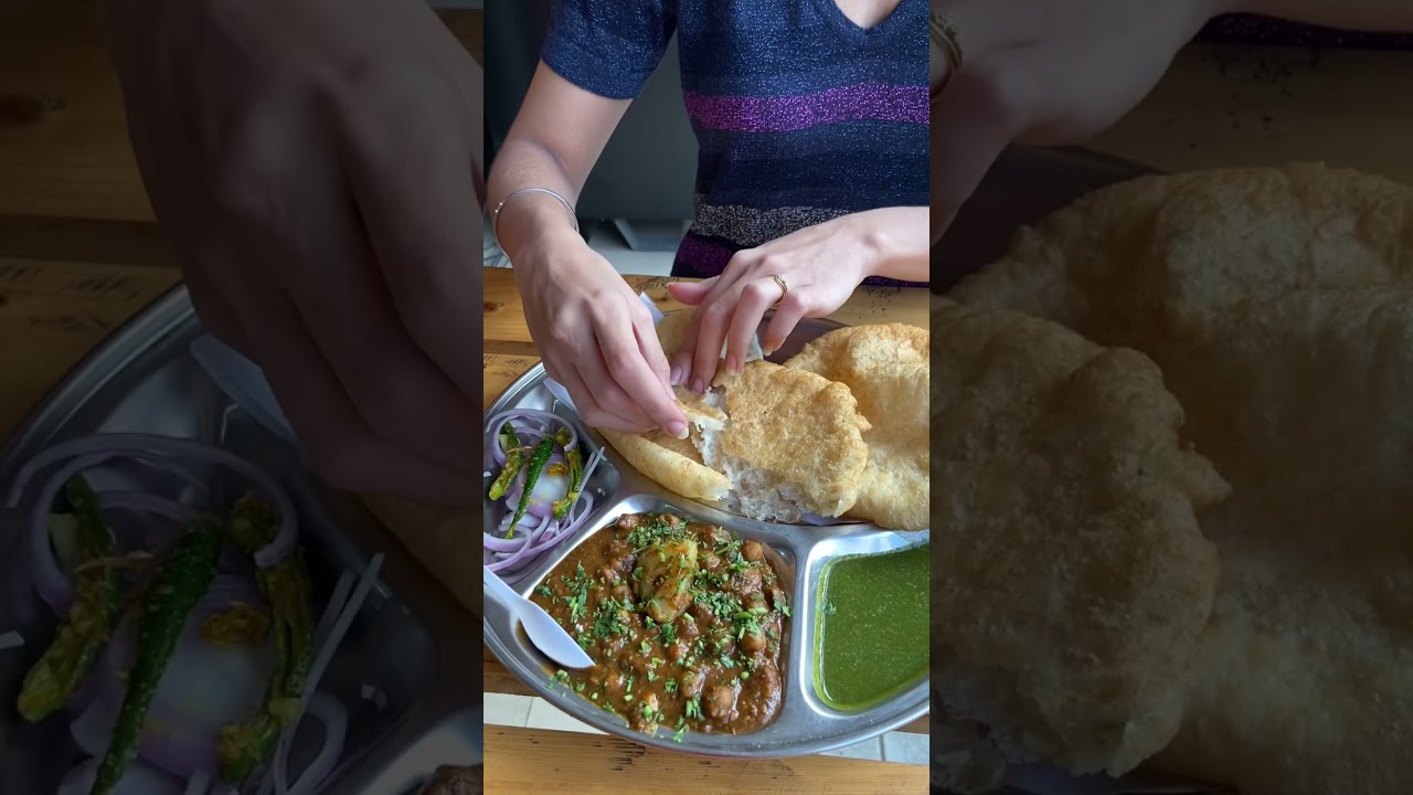 Pav Bhajji or Chole Bhature ? | Indian Street Food #shorts - YouTube