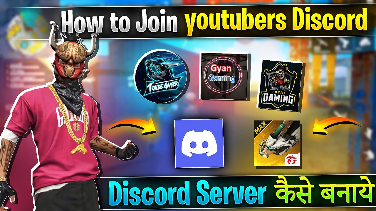 How to join free fire youtubers discord server | How To Use and create ...