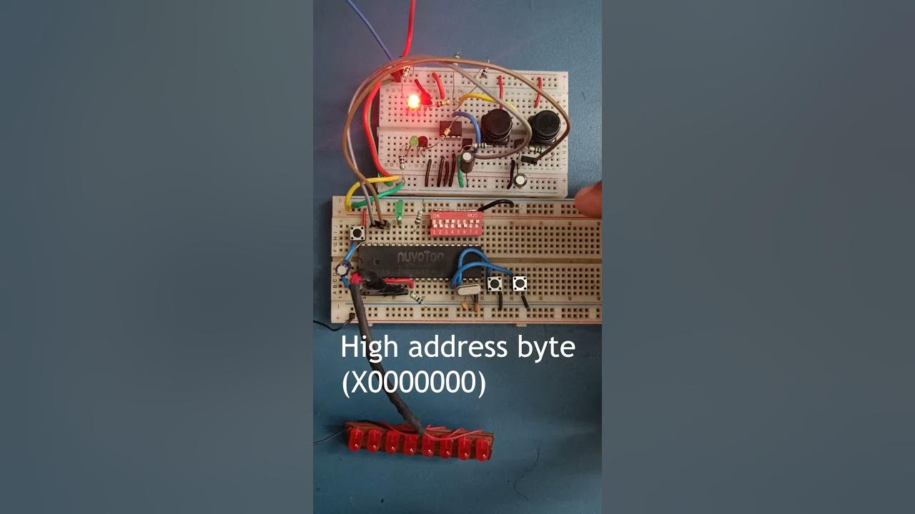 I2C EEPROM Read and Write using 8 bit microcontroller ( W78E052D ) - YouTube