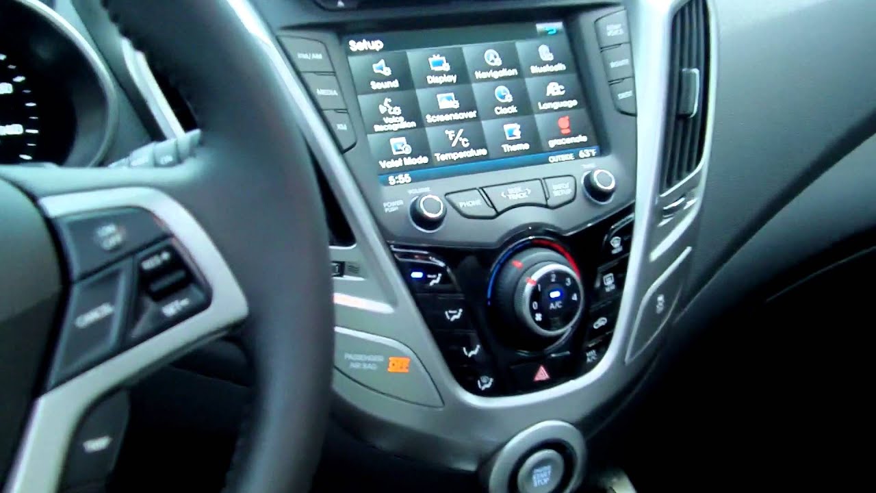 2012 Veloster with Technology Package Golf Bag in Cargo Area.MOV - YouTube