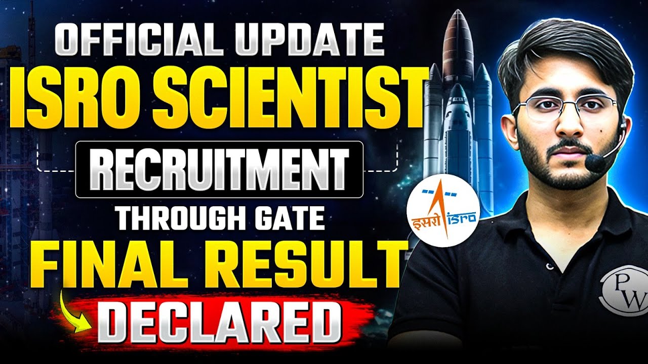 ISRO Scientist Recruitment Through GATE | ISRO Final Result Out | ISRO ...