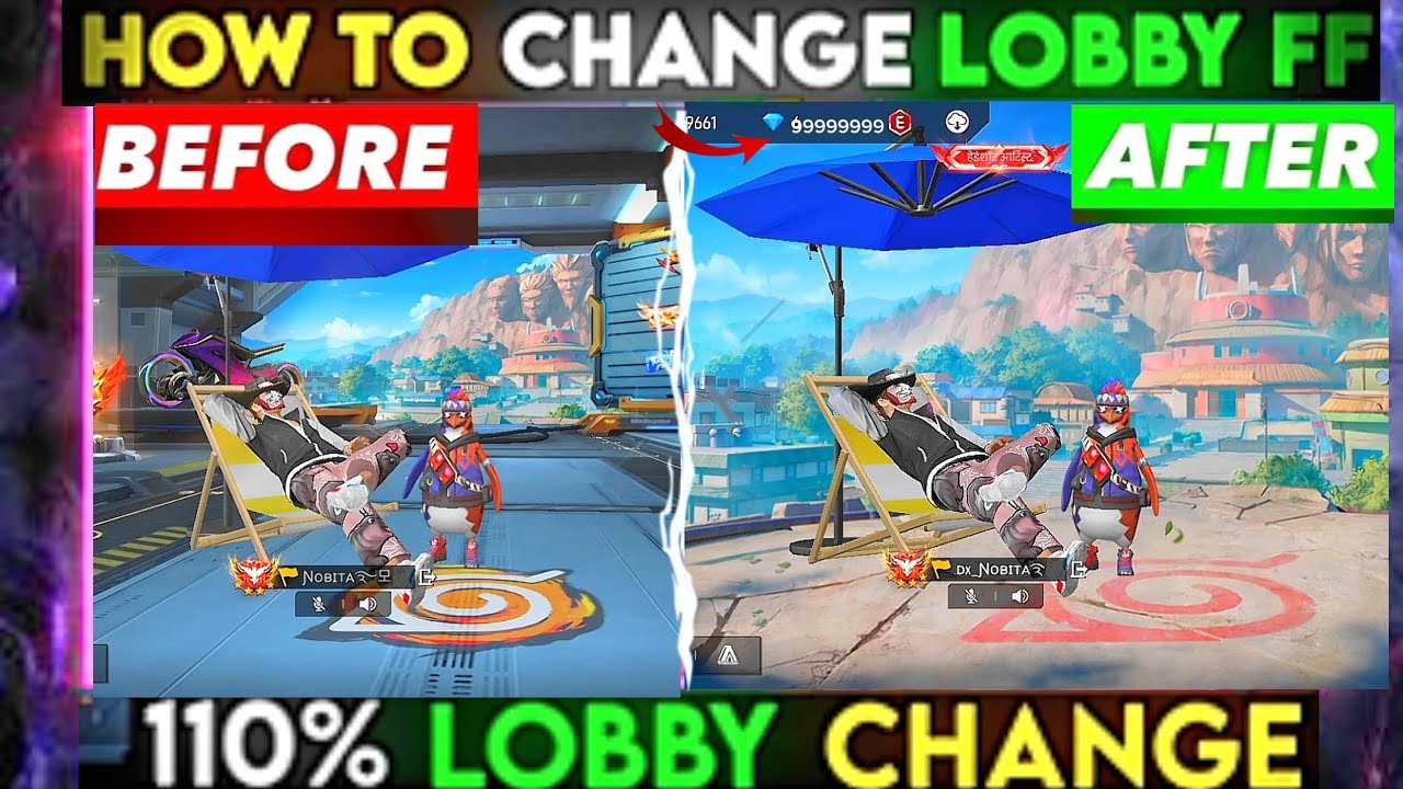 HOW TO CHANGE LOBBY 110% LOBBY CHANGE 💎 #viralvideo #tondegamer # ...