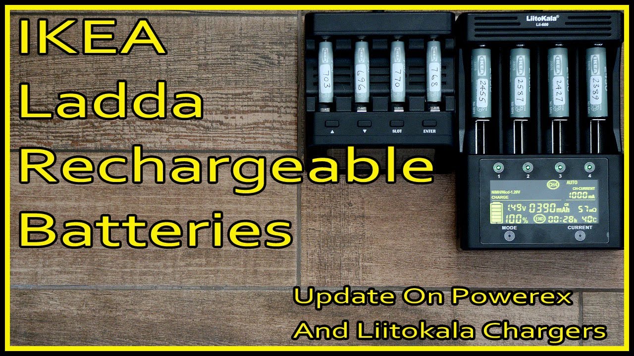 IKEA Ladda Rechargeable Batteries | Update on Powerex And Liitokala ...