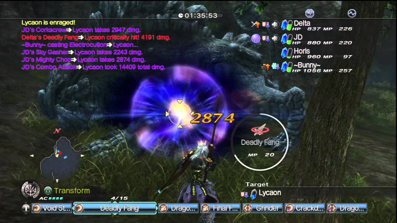 White Knight Chronicles 2: Lycaon (Earth Beast Bounty) 4 Man, No GA ...