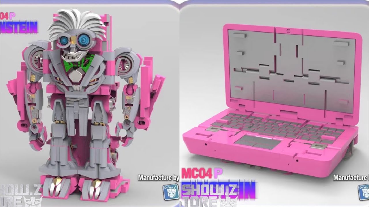 New transformers Dr.Wu & Mechanic Studio MC04P Einstein Brains Pink ...