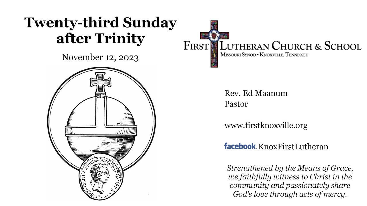 Twenty-third Sunday after Trinity - YouTube
