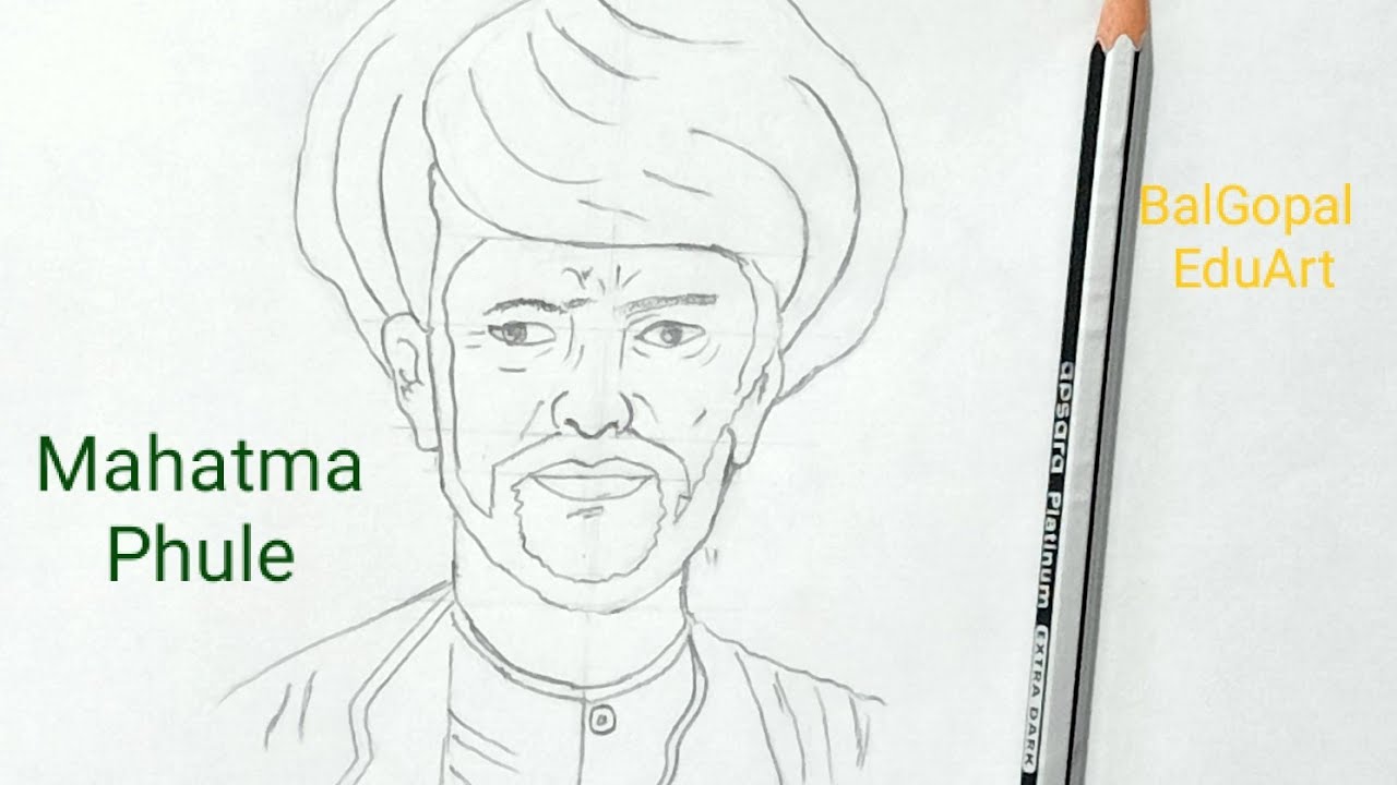 Mahatma Phule dràwing|Mahatma Phule sketch dràwing|Jyotiba Phule ...