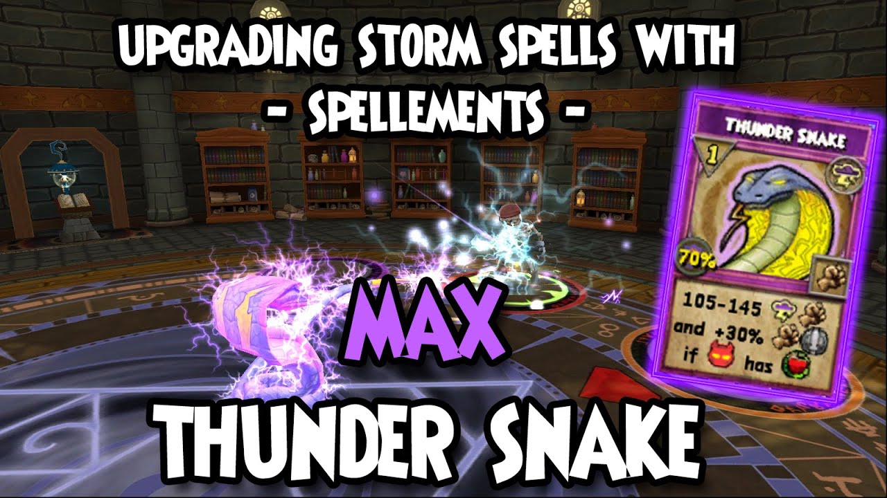 Wizard101: 🤯THUNDER SNAKE MAX TIER UPGRADE! FINALLY!🤯 - YouTube