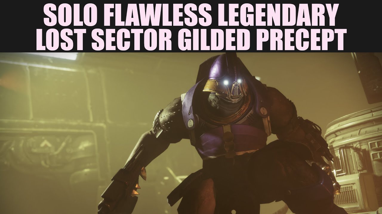 Solo Flawless Legendary Lost Sector Gilded Precept | Void Hunter | Season of Defiance - YouTube