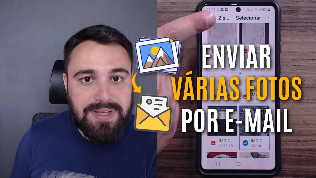 COMO ENVIAR VÁRIAS FOTOS POR E-MAIL UTILIZANDO O CELULAR - YouTube