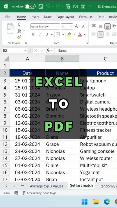 How to convert Excel to PDF - YouTube
